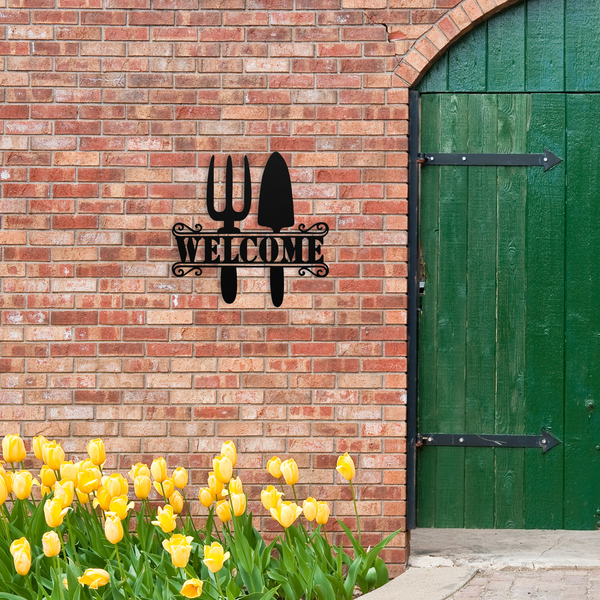 GARDEN TOOLS WELCOME STEEL SIGN – Nova Casa Store